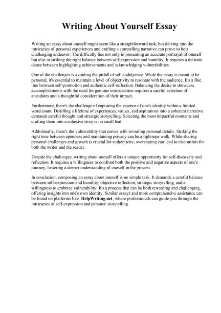 Who Am I Essay Example. Gallaudet University | PDF