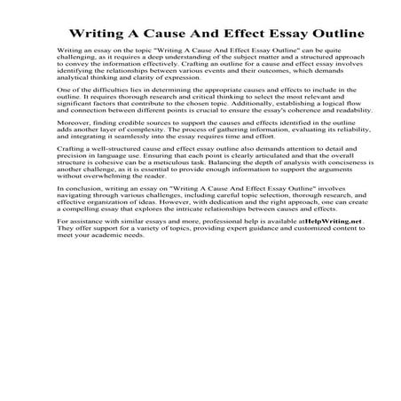 Writing A Cause And Effect Essay Outline.pdf
