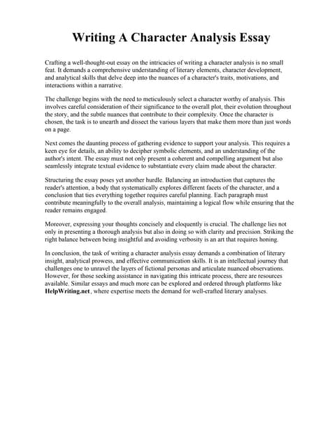 What Is A Character Analysis Essay.pdf