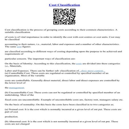 Writing A Classification Essay | PDF