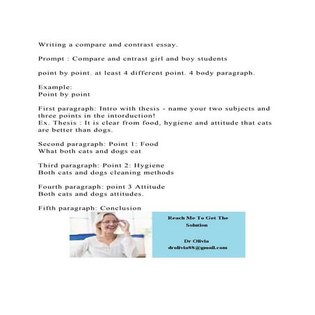 Writing a compare and contrast essay.Prompt Compare and cntr.docx
