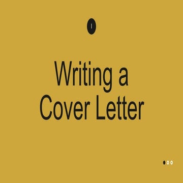 Cover letter ppt. | PPTX