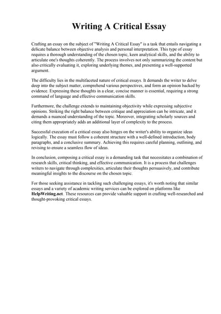 Sample Of Critique Essay.pdf