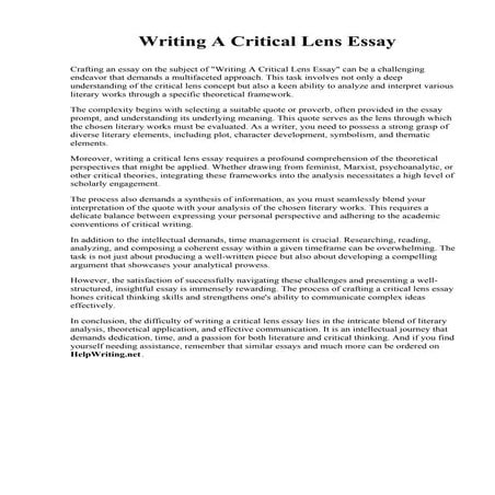 Writing A Critical Lens Essay.pdf