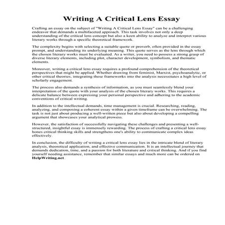 Writing A Critical Lens Essay.pdf