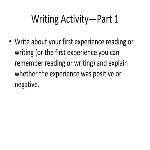 Writing activity—part 1 | PPTX