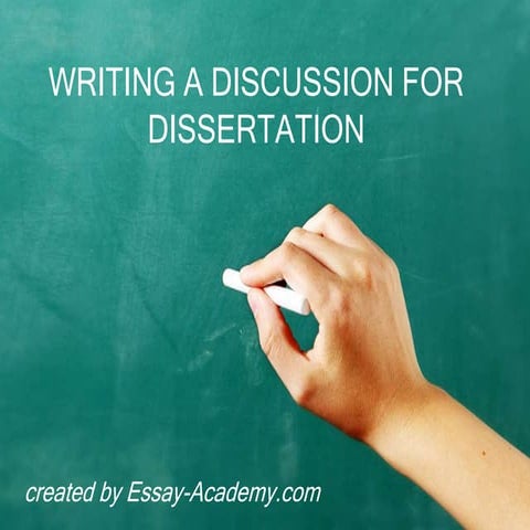 Writing a discussion for dissertation | PPTX | Educational Assessment ...