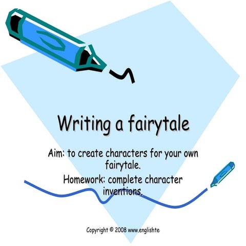 Writingafairytale | PPT | Roleplaying Games | Games and Puzzles