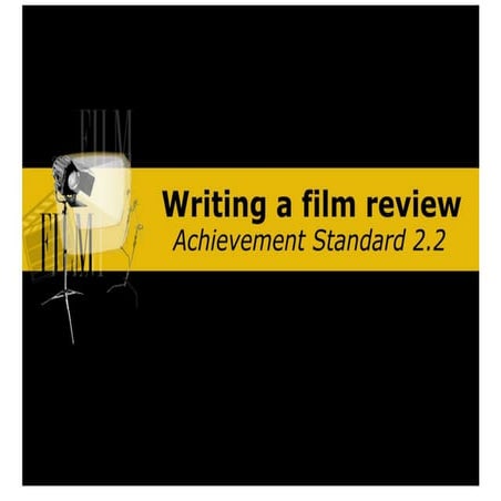 Writing A Film Review | PDF