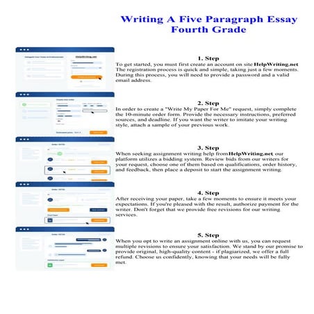 Writing A Five Paragraph Essay Fourth Grade | PDF