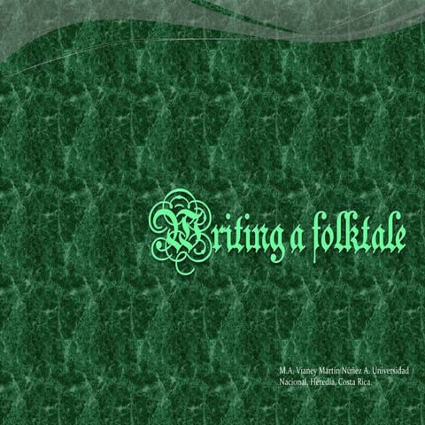 Writing a folktale | PPT