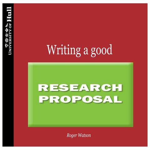 Writing a good research proposal | PPT