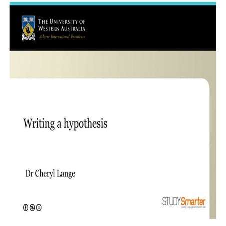 Writing A Hypothesis | PDF