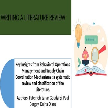 Writing a Literature Review : key insights .pptx