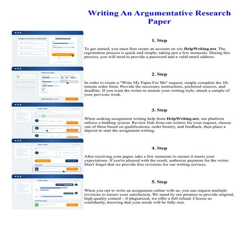 Writing An Argumentative Research Paper | PDF