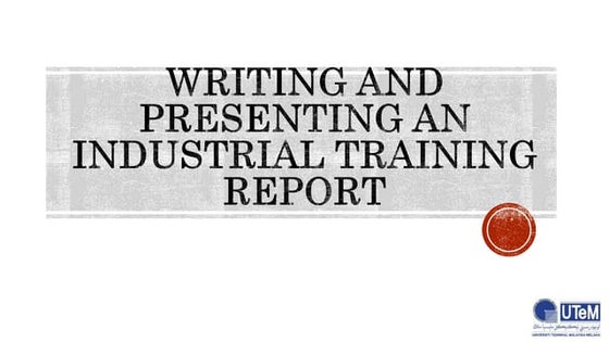Appendix01 executive summary report format of industrial training fkp ...