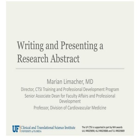 Writing And Presenting A Research Abstract | PDF