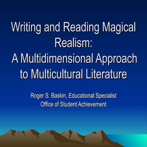 Writing and Reading Magical Realighsm.ppt
