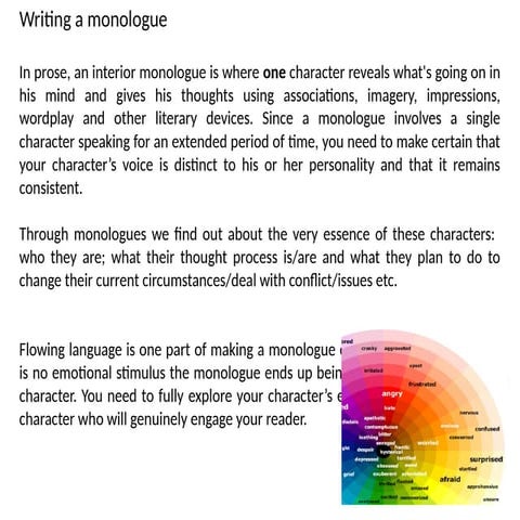 Monologue | PPTX