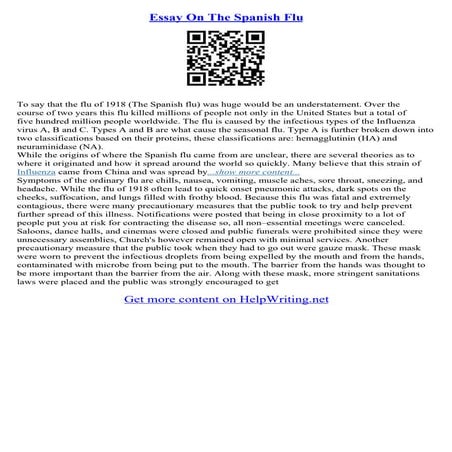 Writing An Essay In Spanish | PDF | Cold and Flu | Diseases and Conditions