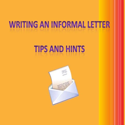 Writing an Informal letter | PPT