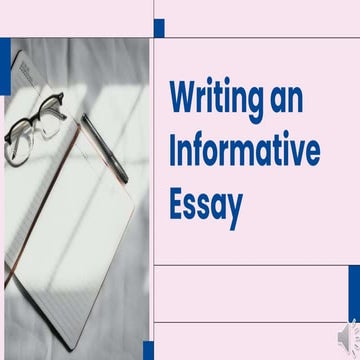 Learners Wing | Writing an Informative Essay | PPTX