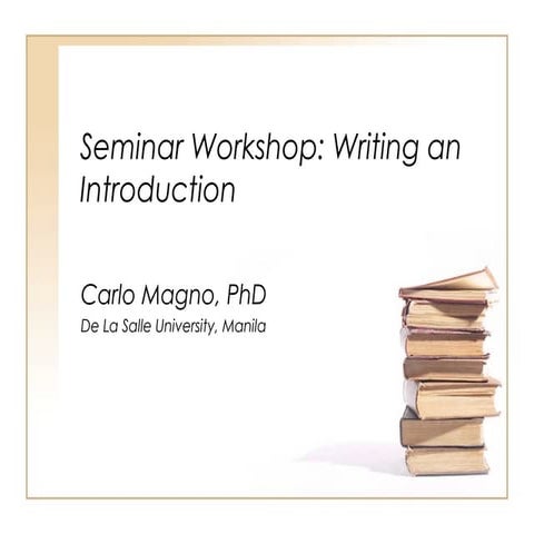 Writing an introduction | PPT