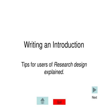 Writing An Introduction | PPT