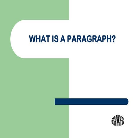 Writing a paragraph | PPTX