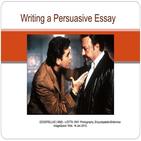 Writing a persuasive essay | PPTX