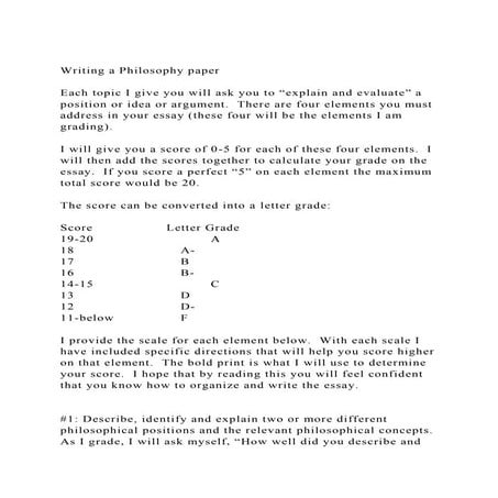 Writing a Philosophy paperEach topic I give you will ask you t.docx