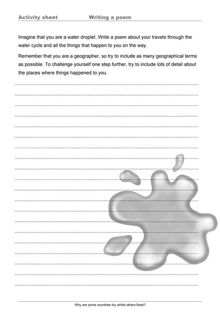 Writing A Poem (Lower) | PDF