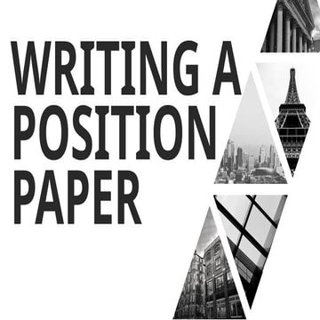 ENGLISH FOR ACADEMIC AND PROFESSIONAL PURPOSES WRITING A POSITION PAPER ...