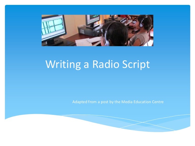 writing-a-radio-script