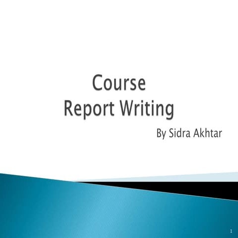 writing a report | PPTX