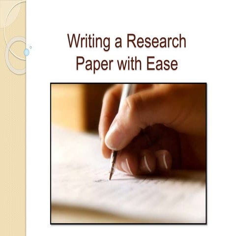 Writing A Research Paper In 10 Easy Steps | PPTX