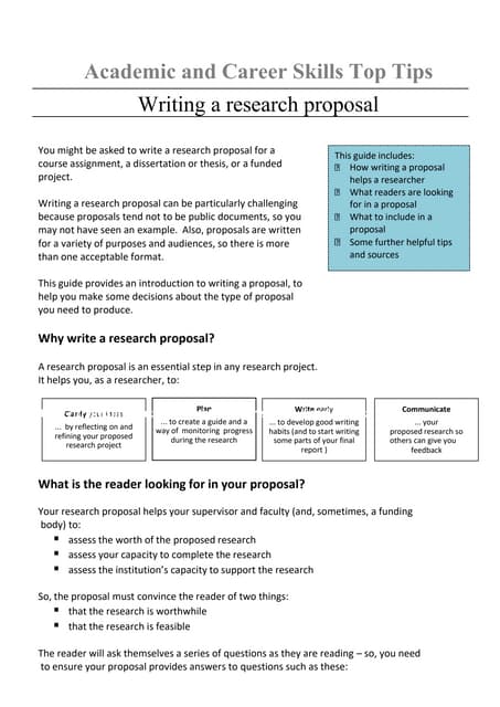 Developing a research proposal | PPTX