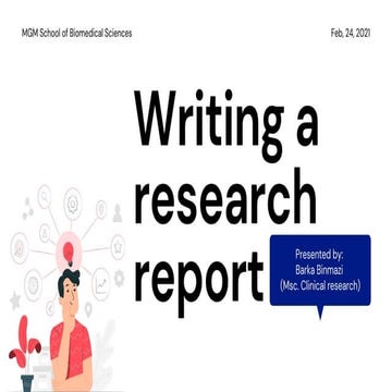 Writing a research report | PPT