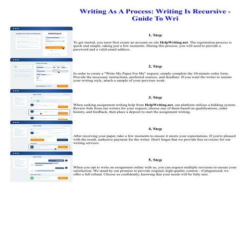 Writing As A Process Writing Is Recursive - Guide To Wri | PDF | Substance Abuse | Diseases and ...