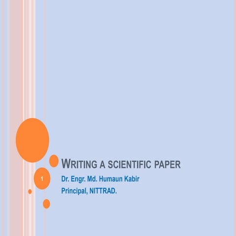 HOW to Writing a scientific paper | PPTX