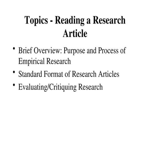 How to write a scientific research paper? | PPT | Science