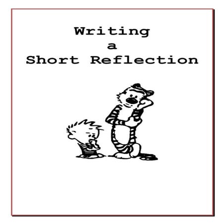 Writing a Short Reflection | PDF