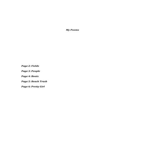 Writing assignment unit project — poetry collection | DOCX