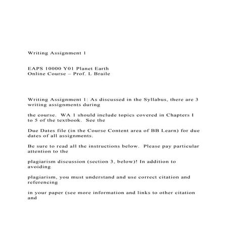Writing Assignment 1 EAPS 10000 Y01 Planet Earth .docx