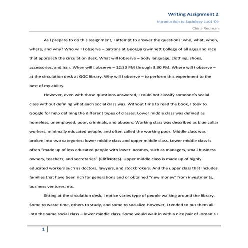 Writing Assignment 2 | DOCX | Educational Assessment | Education