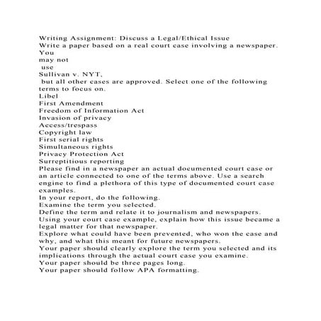 Writing Assignment (Part 1) 3 pagesConsider a social issue in .docx