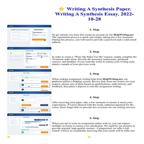 Writing A Synthesis Paper. Writing A Synthesis Essay. 2022-10-28 | PDF