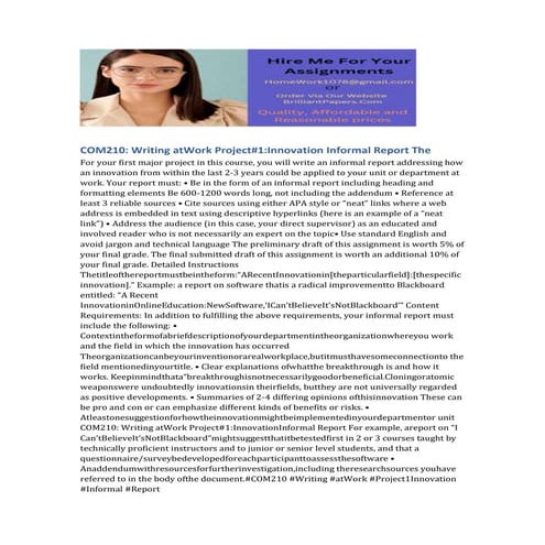 Writing atWork Informal Report The.docx