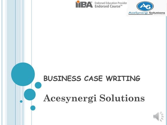Business case writing | PDF