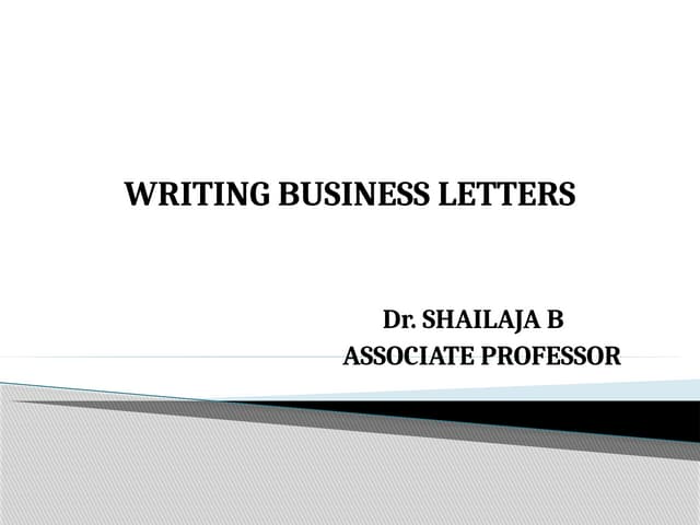 Styles of business letters | PPT